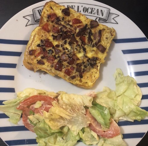 Recette Le toast omelette sur Chefclub daily | chefclub.tv