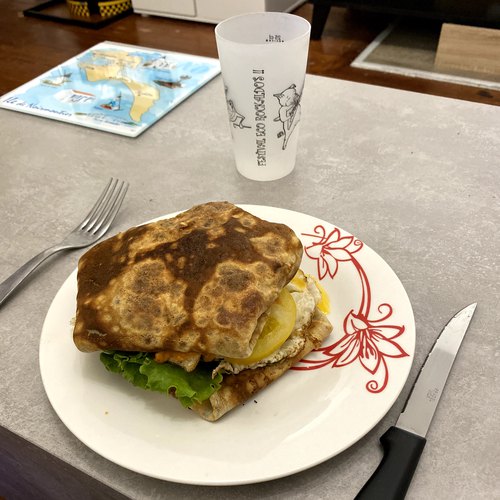 Recette Crêpe burger sur Chefclub original | chefclub.tv