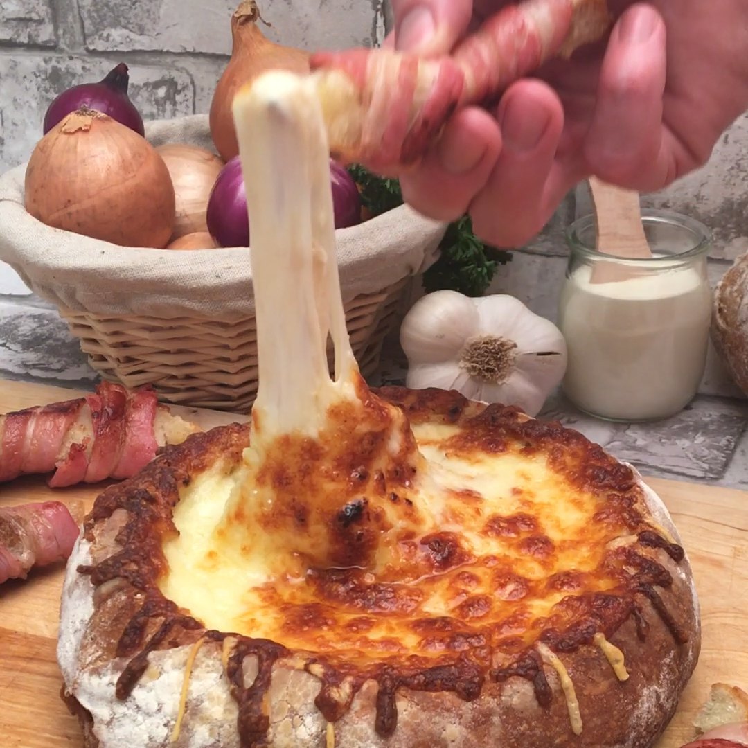 Recipe French Onion Bread Bowl by Chefclub original | chefclub.tv