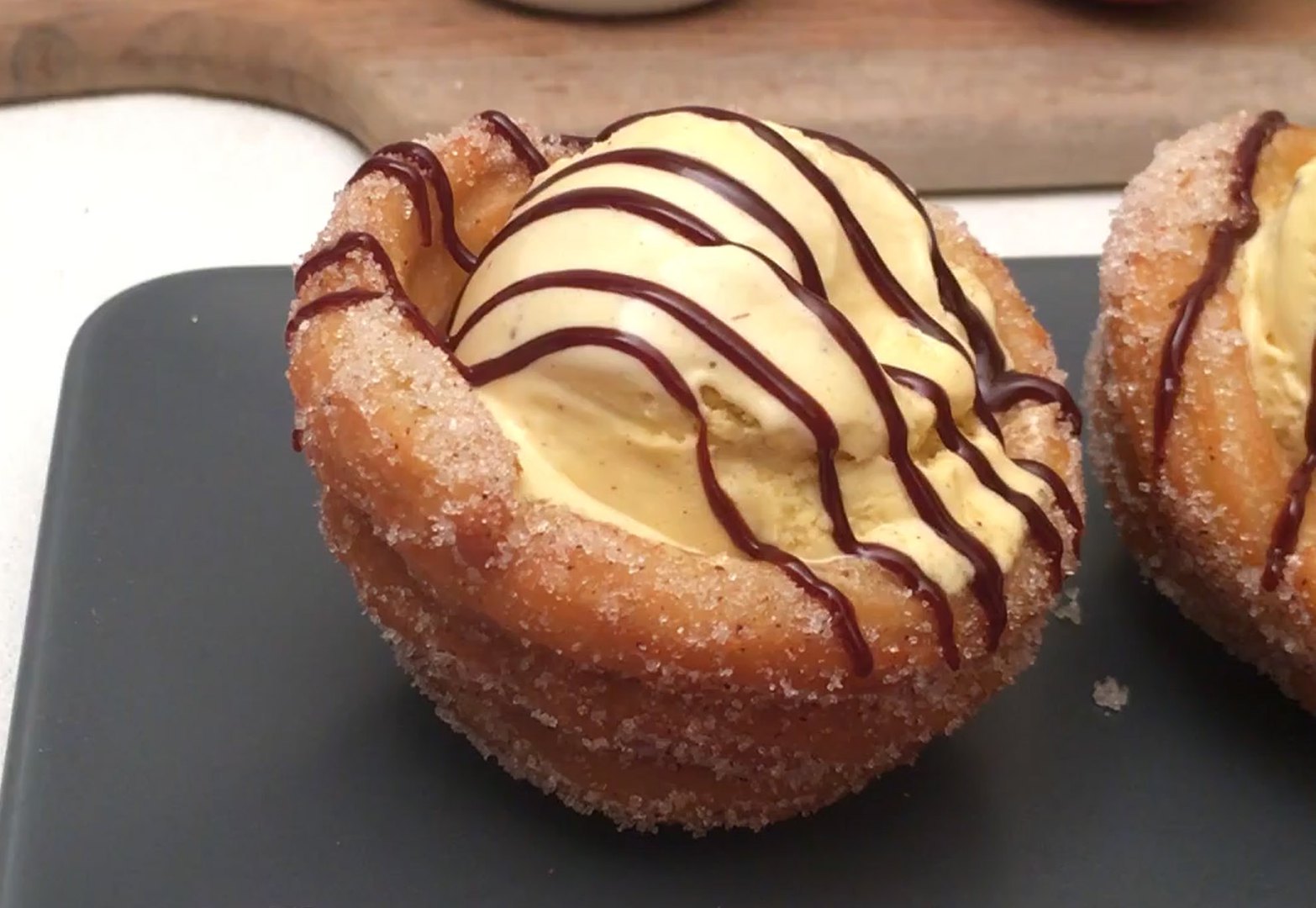 Recipe Churro Cup and other Chefclub recipes original | chefclub.tv