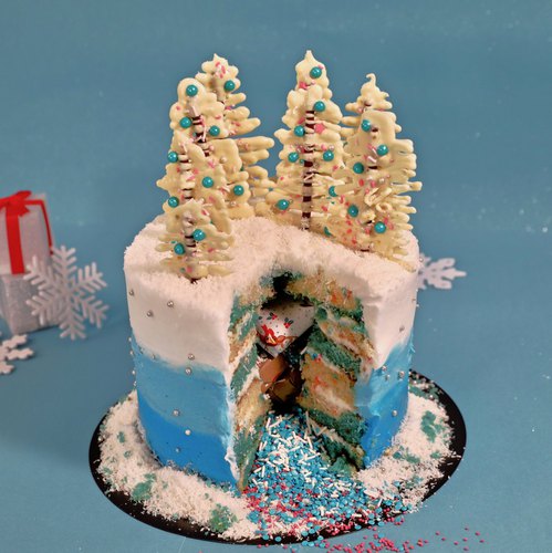 Winter Wonderland Cake, the recipe video by Chefclub